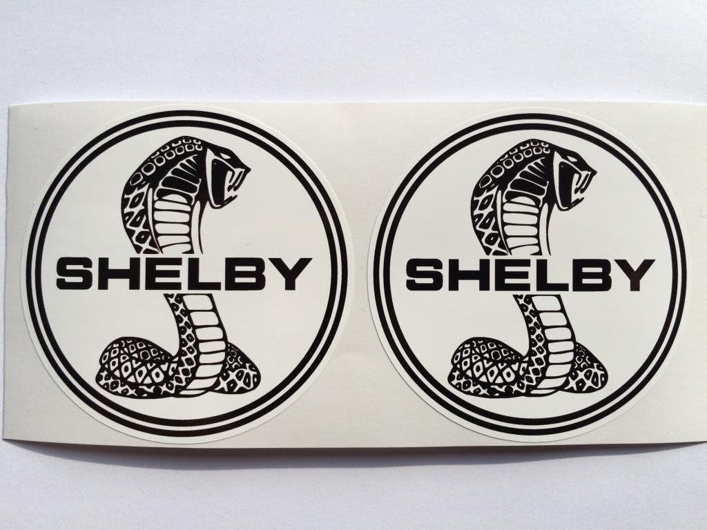 2Ford Mustang Shelby Cobra Blanco y Negro die cut calcomanías by SBD ...