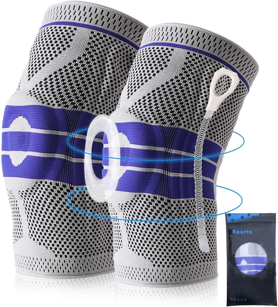 ENYEE Knee Compression Sleeve Best Knee Brace for Knee Pain for Men ...