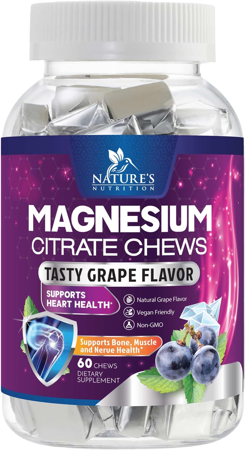 Amazon.com: Magnesium Chews Supplement with High Absorption Magnesium ...