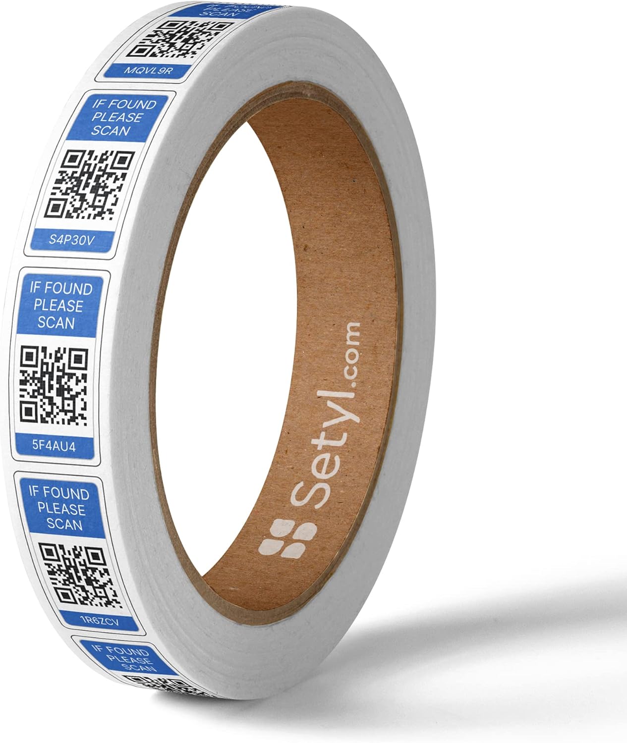 Setyl IT Asset Labels - 100 Pack Blue - Durable QR Code Asset Tags for ...