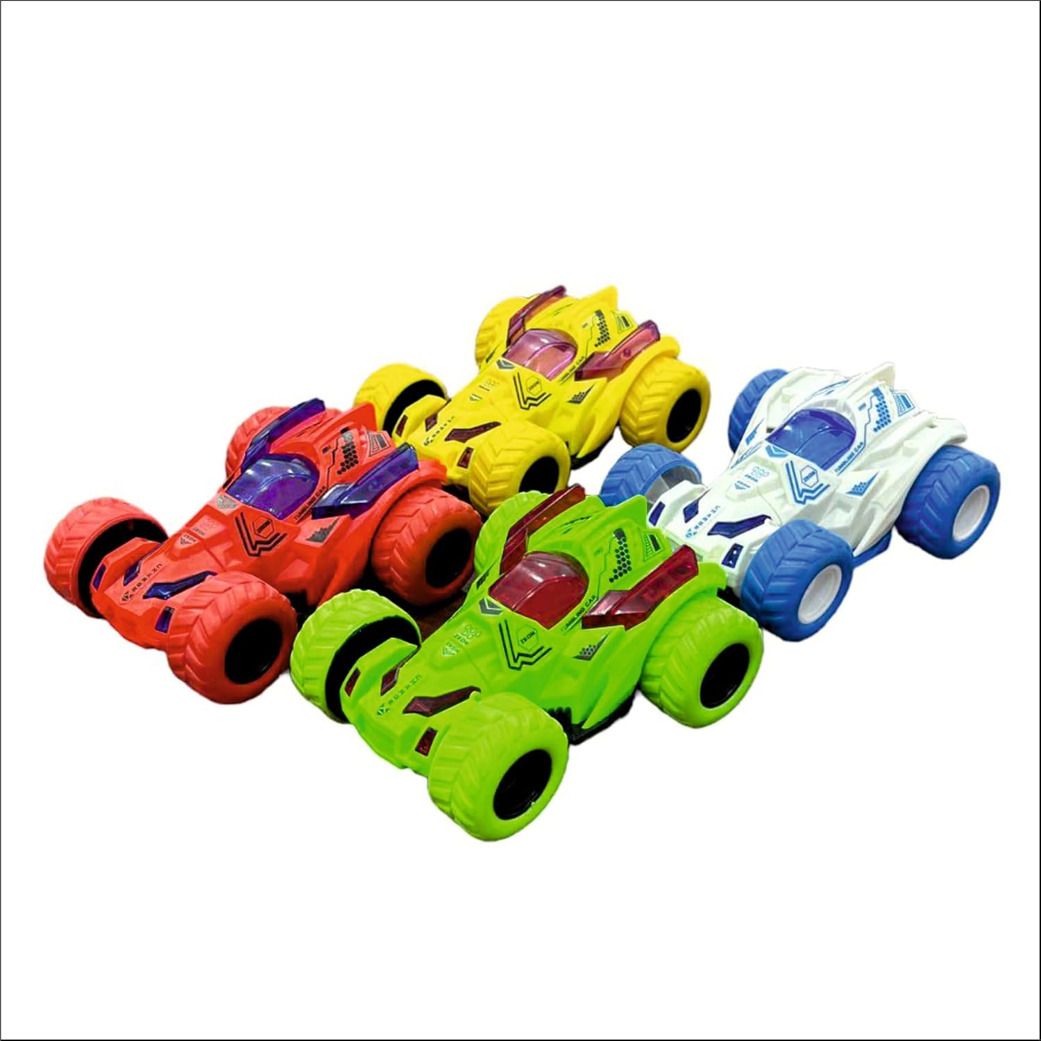 TECHNO TOYS Push and Go Stunt Racing Toy Car for Kids 360 Degree ...