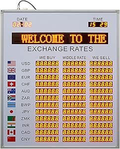 Amazon.com: LED Exchange Rate Display, Foreign Exchange Price Exchange ...