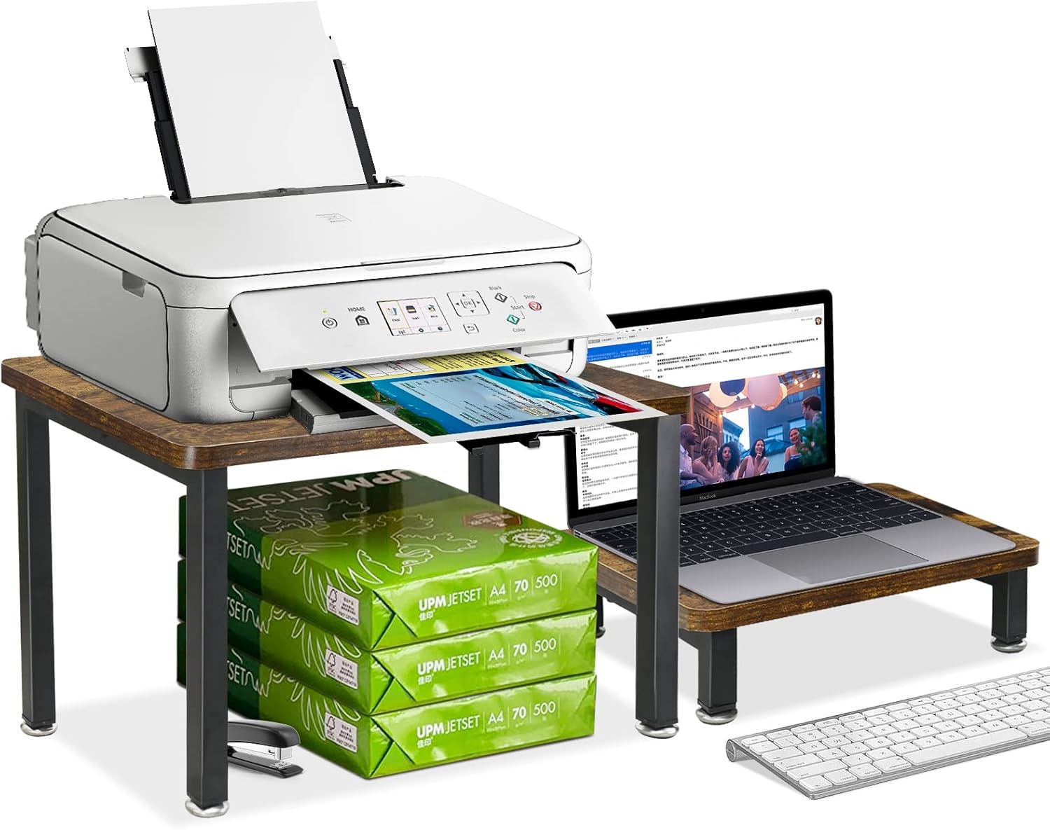 Amazon.com: Cheeorry Adjustable Laptop Stand for Desk, Home Print Stand ...