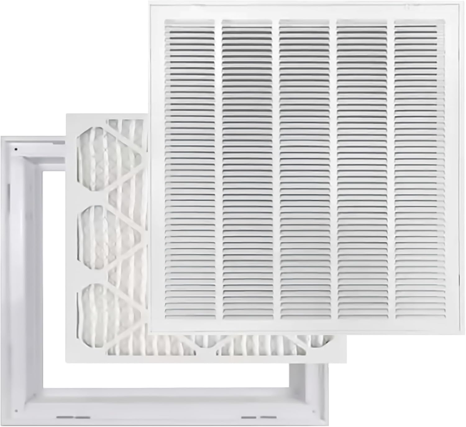 Venti Air 24" X 24" Steel Return Air Filter Grille with MERV 11 Filter ...