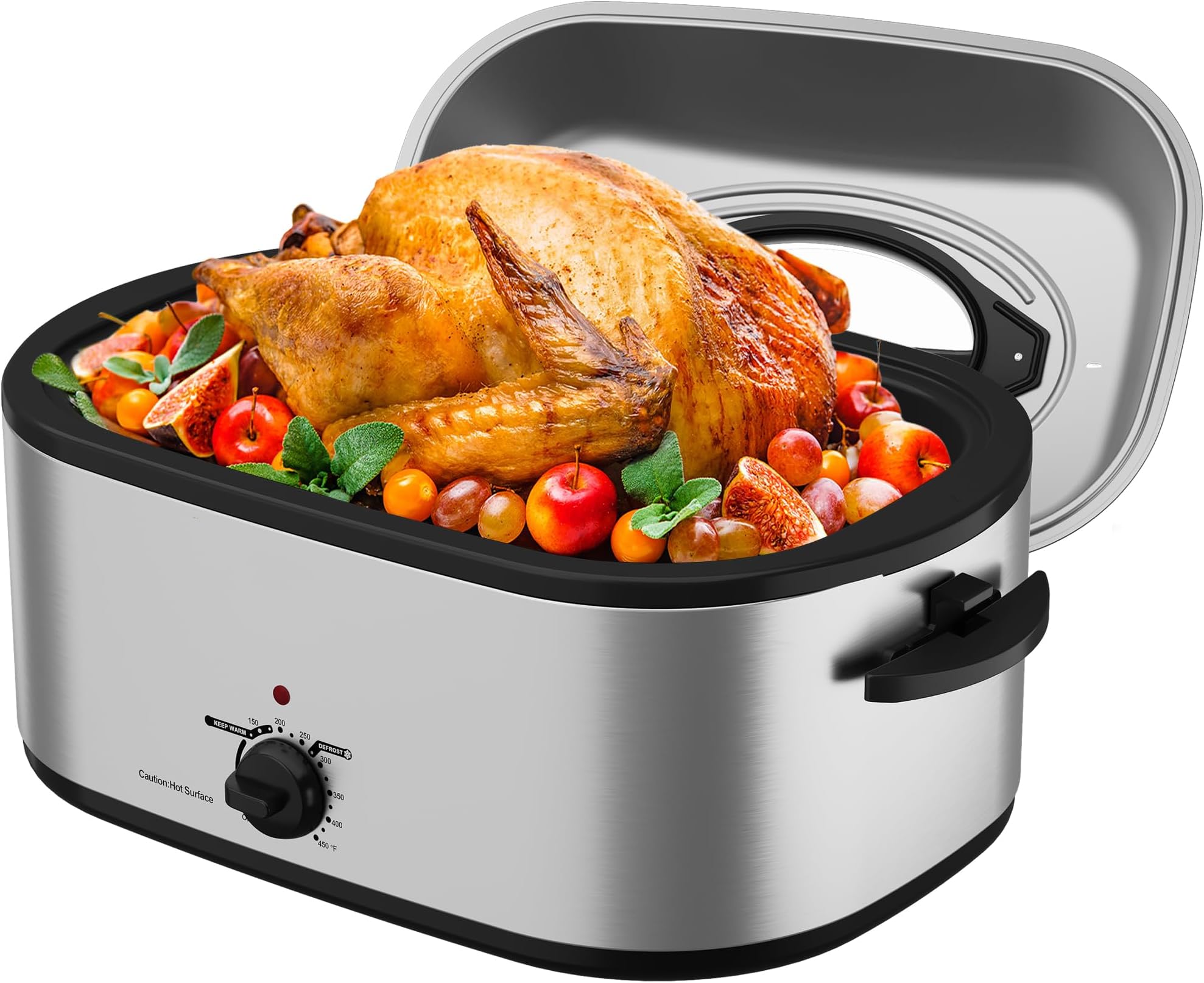 Amazon.com: 26 Quart Electric Roaster Oven, Turkey Roaster with Viewing ...