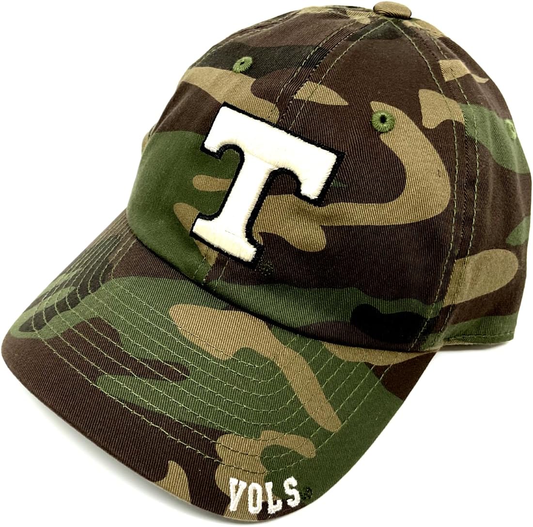Amazon.com: National Cap Solid Woodland Camo Tennessee Volunteers Logo ...