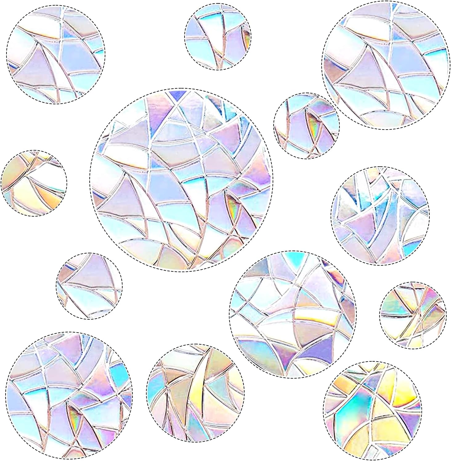 Amazon.com: WY LIGHTING LEVEL 39PCS Anti-Collision Window Decals Circle ...