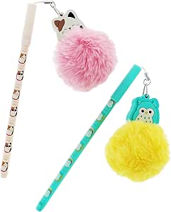 Blueprint Collections Novelty Pom Pom Pen - 1 Random Colour Sent | Cute ...