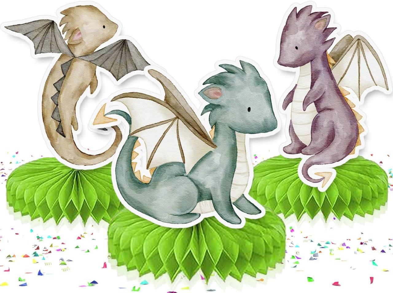 Amazon.com: Dragons Streamers - Mythical Dragon Party Decorations for ...