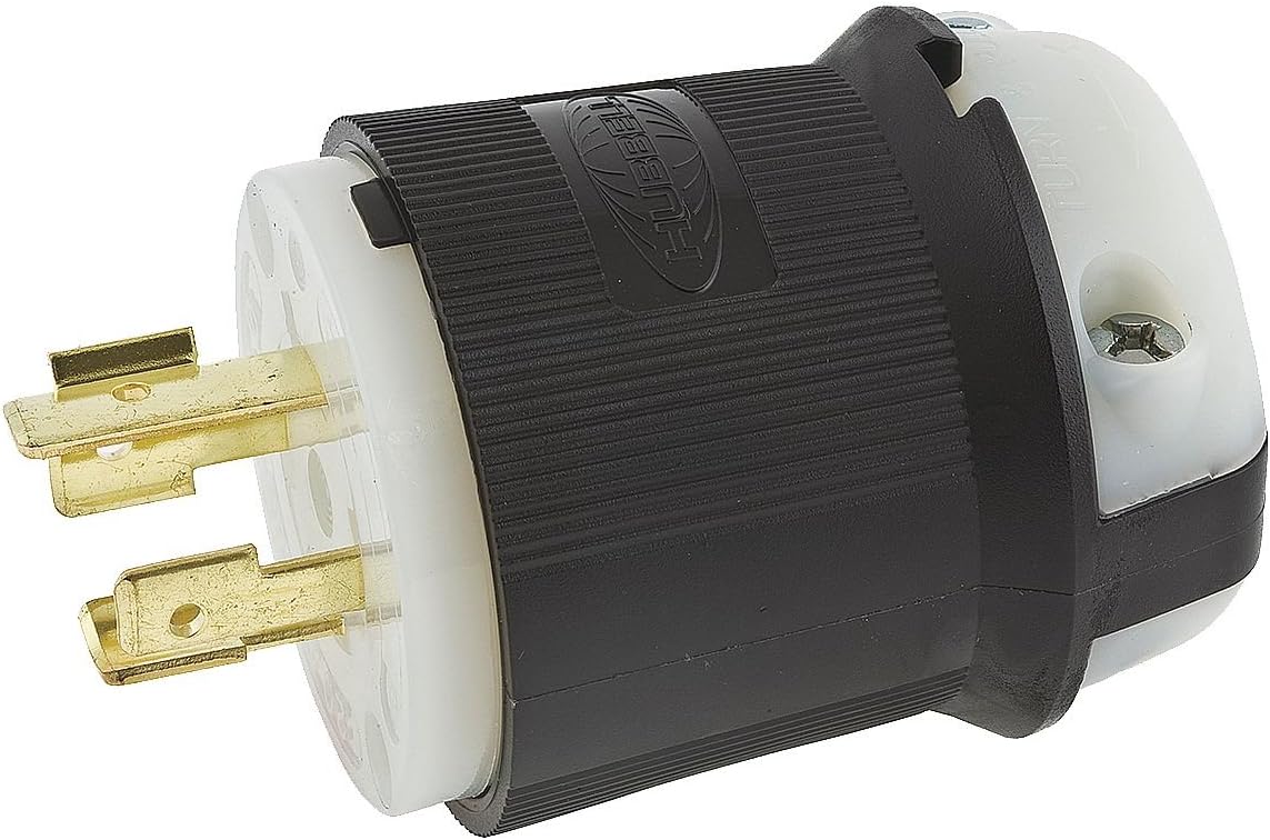 Hubbell Wiring Systems HBL2431 Locking Plug, 20-Amp, 3 Phase, 480-volt ...