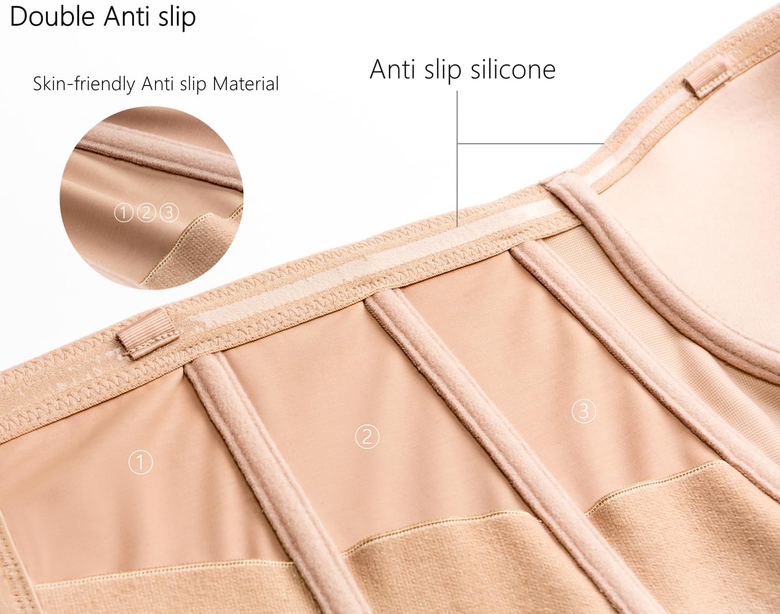 COOVOICE Women Plus Size Seamless Strapless Bra Longline Full Back ...