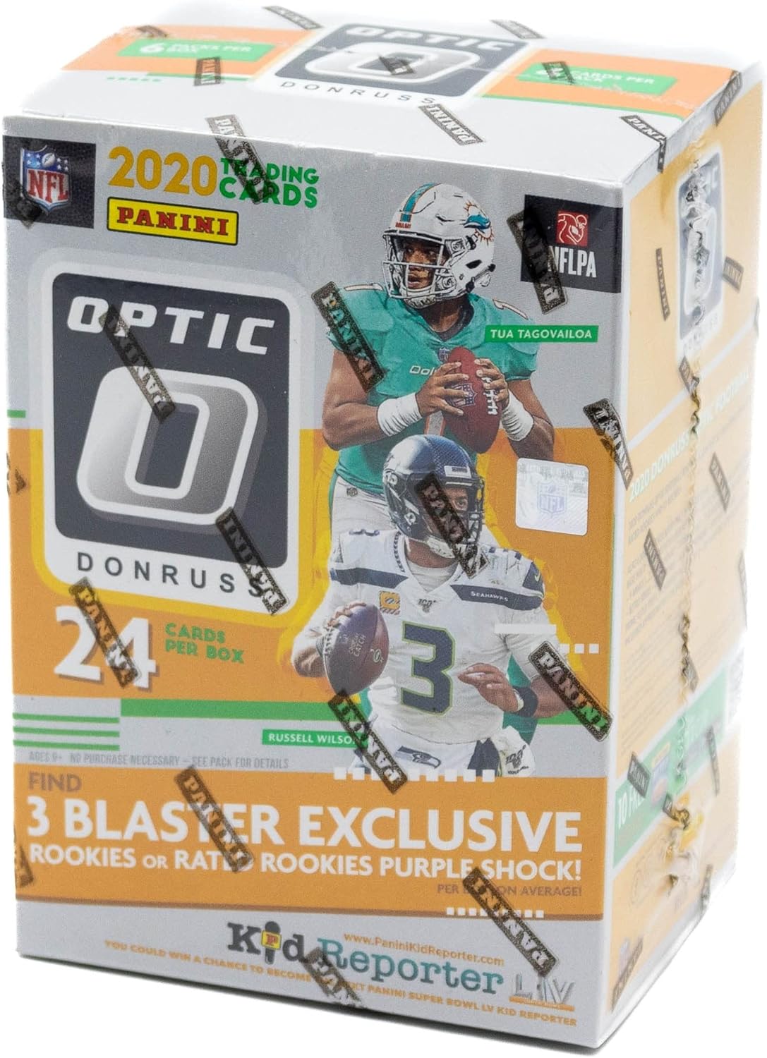 Amazon.com: 2020 Panini Donruss Optic NFL Football BLASTER box (24 ...