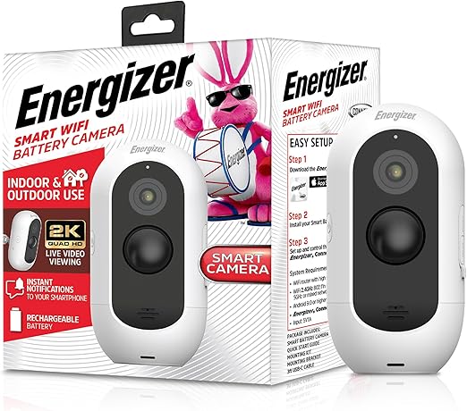 Amazon.com : Energizer Smart 2K Outdoor Battery Security Camera ...
