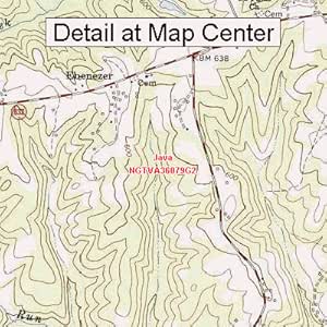 Amazon.com : USGS Topographic Quadrangle Map - Java, Virginia (Folded ...