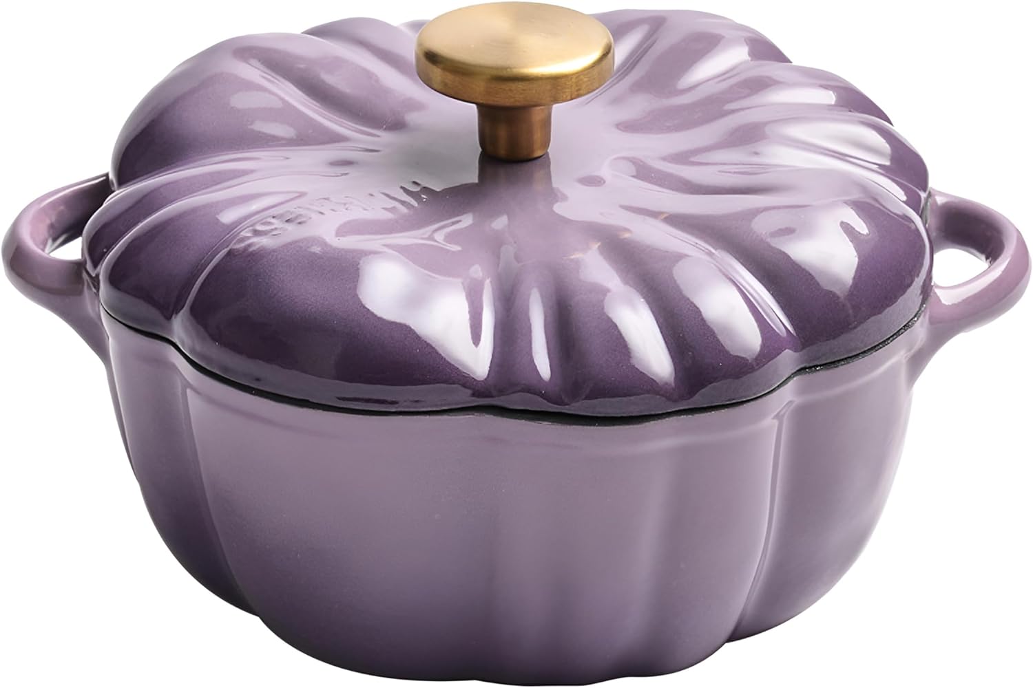 Amazon.com: Enameled Cast Iron Dutch Oven with Lid, 1.5 qt Pumpkin ...