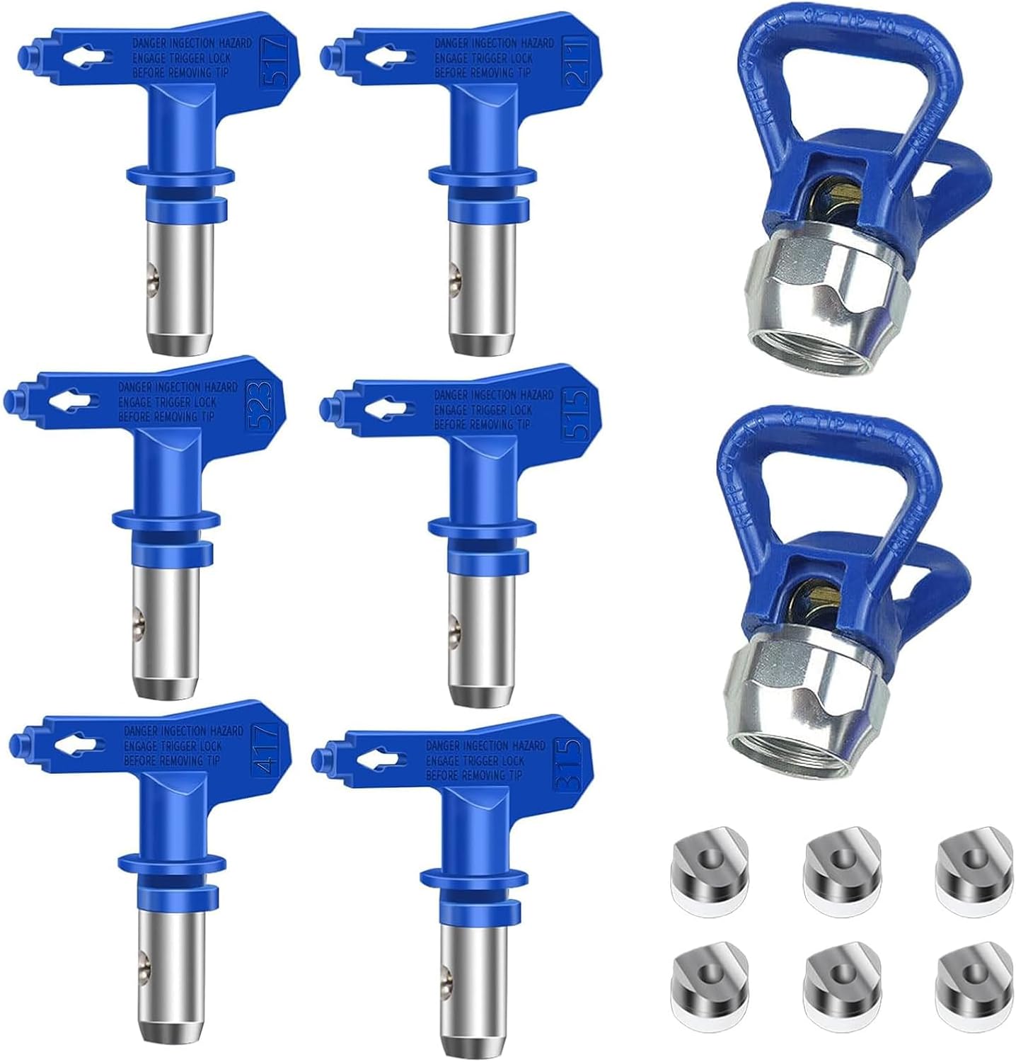 6pcs Airless Paint Sprayer Tips, Reversible Spray Tips, Airless Paint ...