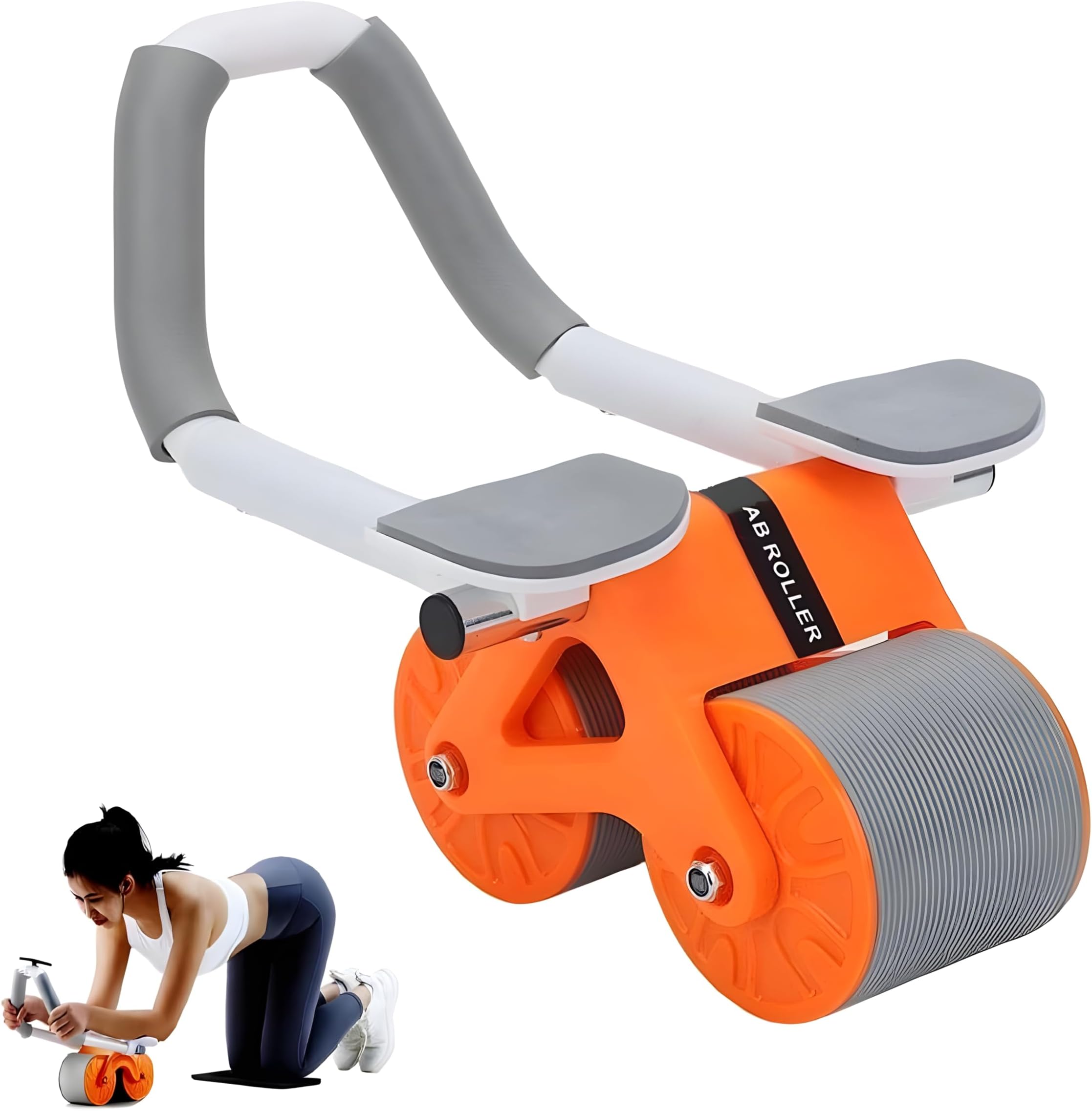 Breewell® Ab Roller Wheel Exercise with Elbow Support, Automatic ...