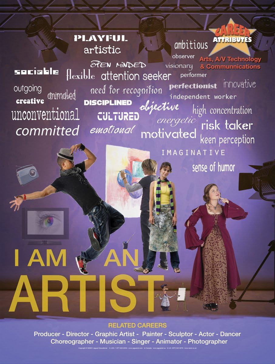 Amazon.com: Career Attributes: Artist, Singer, Musician Laminated ...