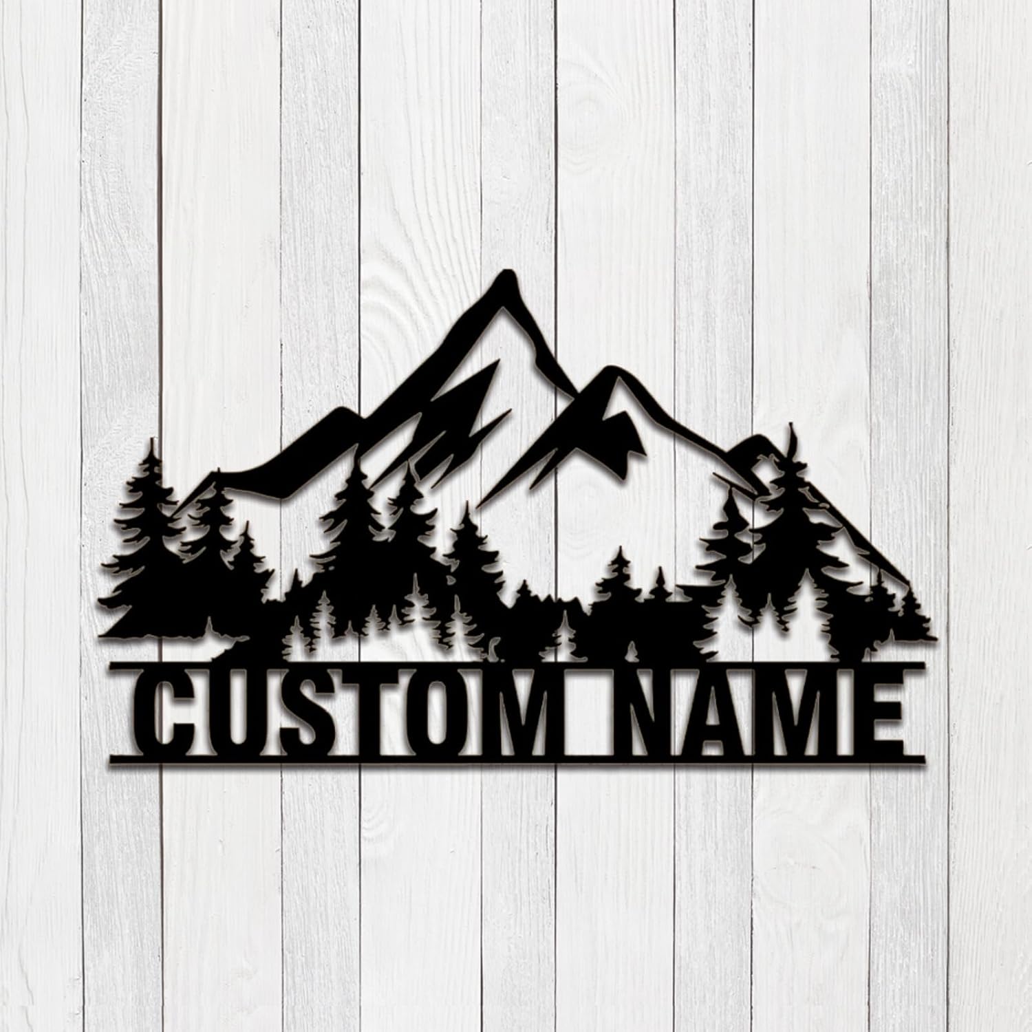 Custom Mountain Metal Wall Signs-Personalized Mountain Metal Wall Art-Mountain Metal Wall Decor ...