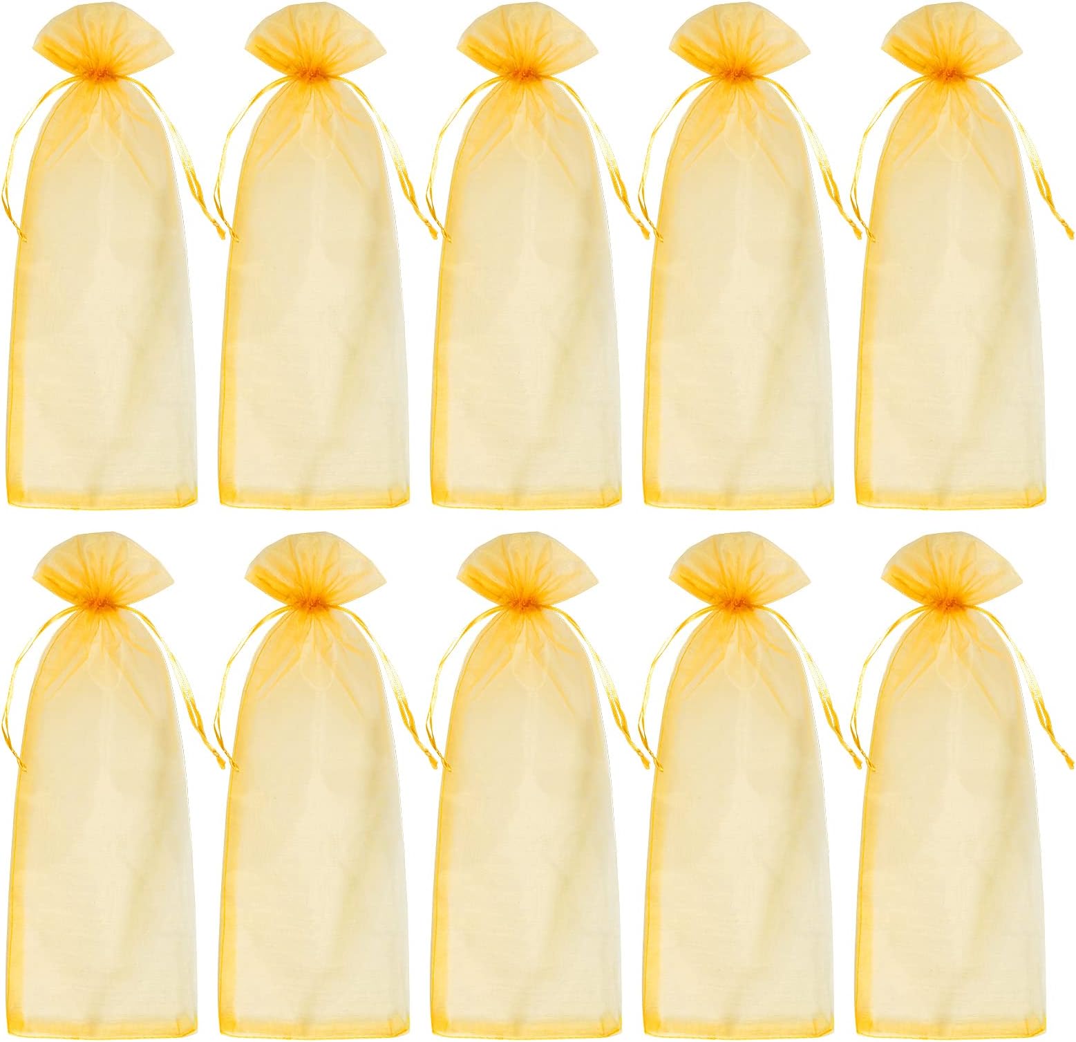 Amazon.com: 40pcs Organza Wine Bags Drawstring Organza Wine Bottle Gift ...