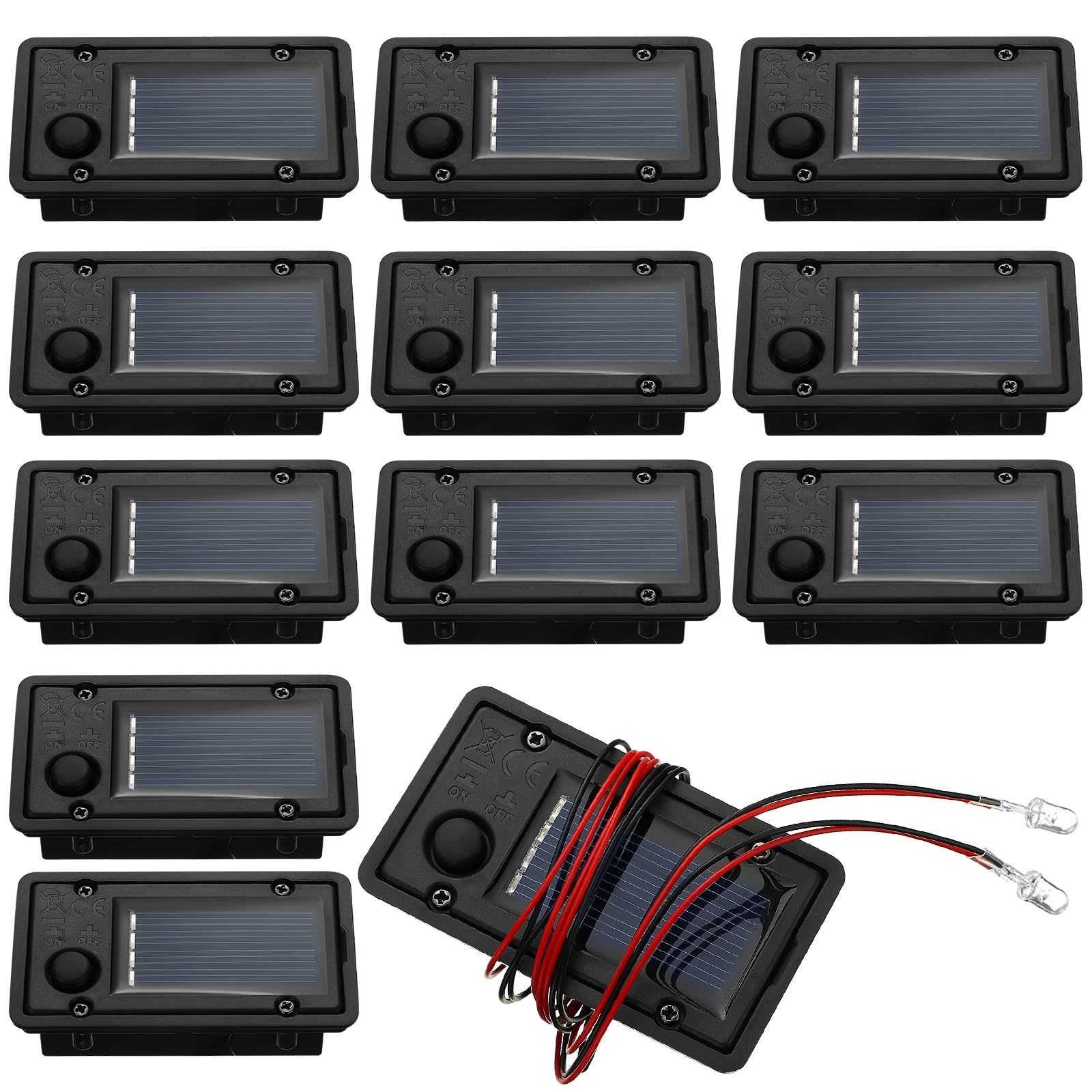 Amazon.com: Copkim 12 Pcs Solar Lantern Light Replacement Tops Parts ...