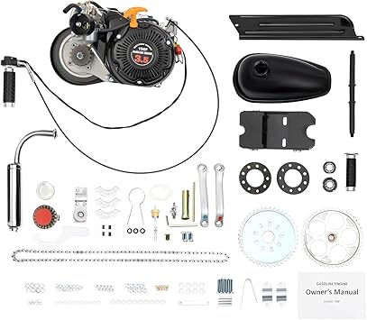 Amazon.com: HETEPPTR 100CC 4 Stroke Bicycle Engine Kit 3HP Motorized ...
