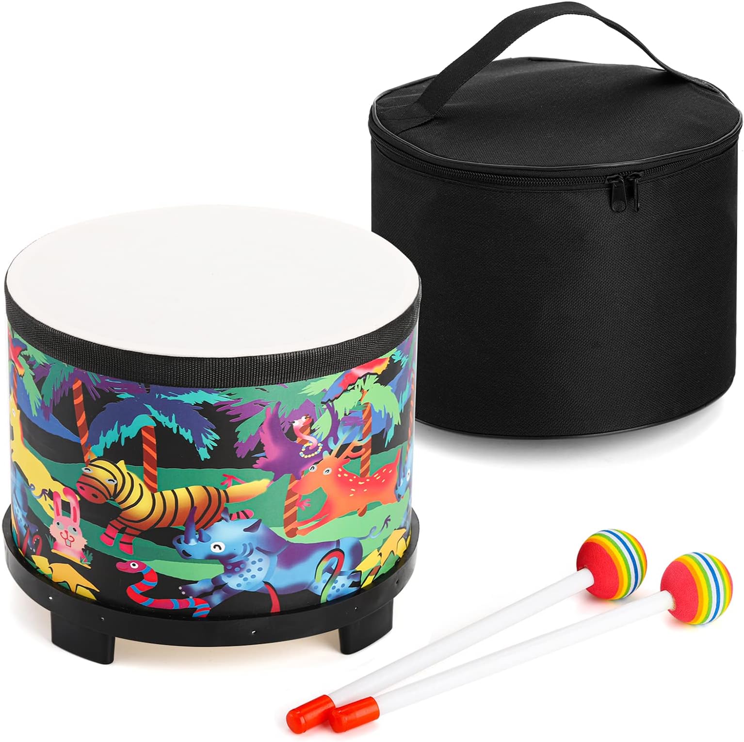 Amazon.com: Ubblove Floor Tom Drum for Kids 8 inch Percussion ...