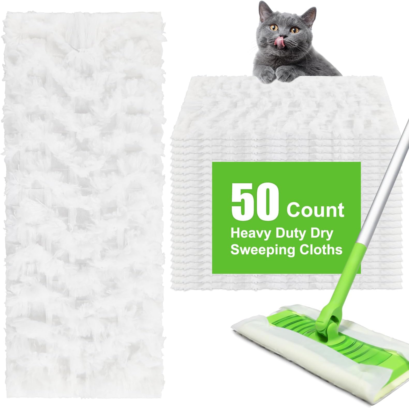 Amazon.com: Swiffer Sweeper Heavy Duty Dry Sweeping Cloths, 40 count ...