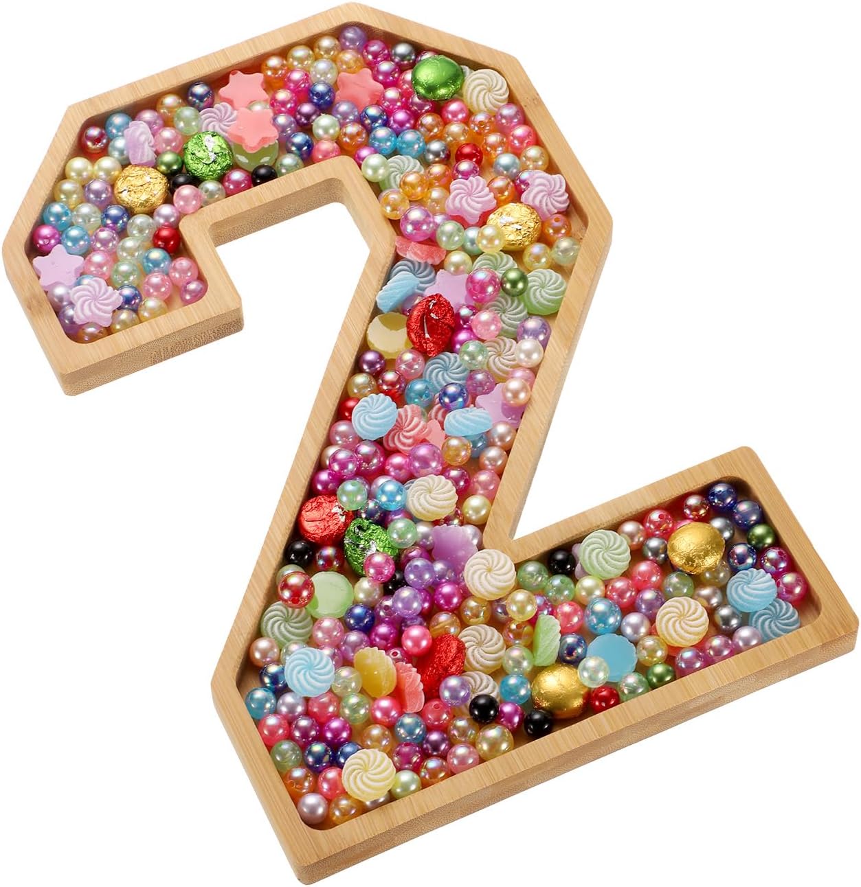 Amazon.com: uxcell Bamboo Wooden Number 2 Charcuterie Board Box 12 ...