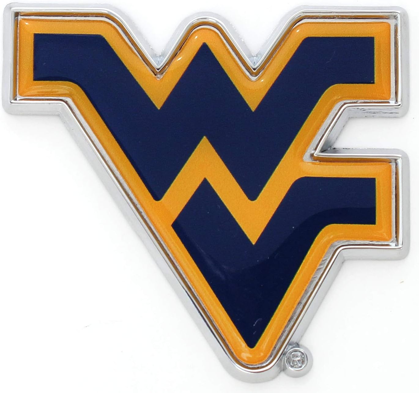 Amazon.com: West Virginia WVU Mountaineers Metal Auto Emblem (Blue w ...