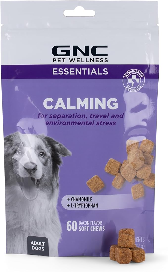 Amazon.com : GNC Pets Essentials Calming Soft Chew Dog Supplements | 60 ...