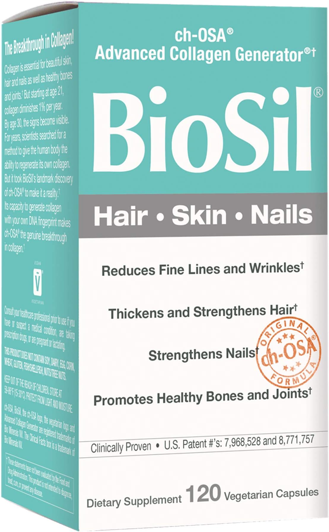 Amazon.com: BioSil by Natural Factors, Hair, Skin, Nails, Supports ...