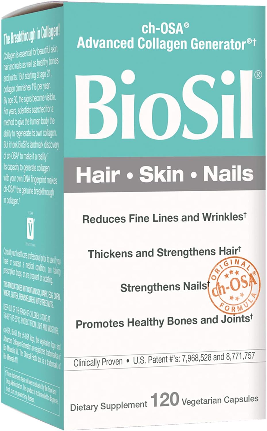Amazon.com: BioSil by Natural Factors, Hair, Skin, Nails, Supports ...