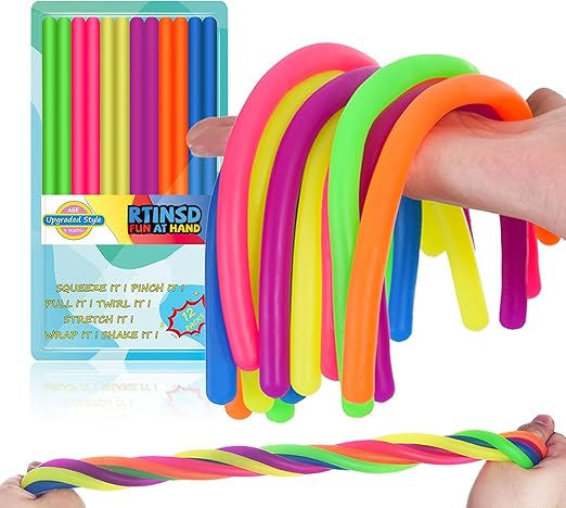 Amazon.com: Rtinsd String Noodles Toys Large 12 pcs Stress Stretchy ...