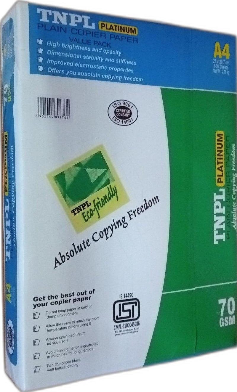 J K COPIER Jk Easy Green Copier Paper A4 Size (500 Sheets) 70 Gsm 1 ...