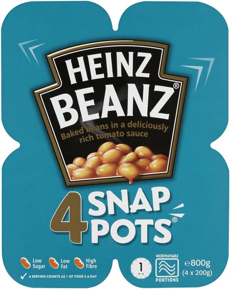 Amazon.com : Heinz Beans Snap Pots, 4 count, 800 g : Grocery & Gourmet Food