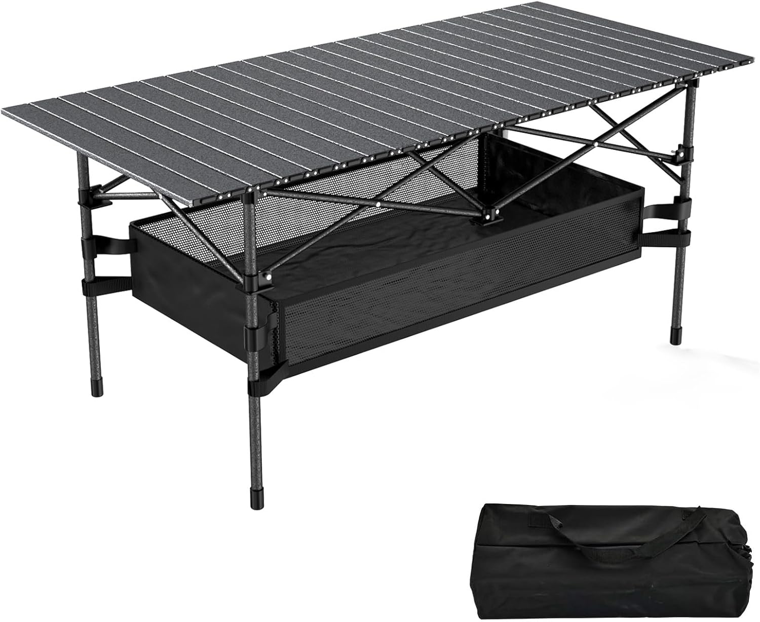 Amazon.com: Bejetca Folding Camping Table Portable Folding Table with ...