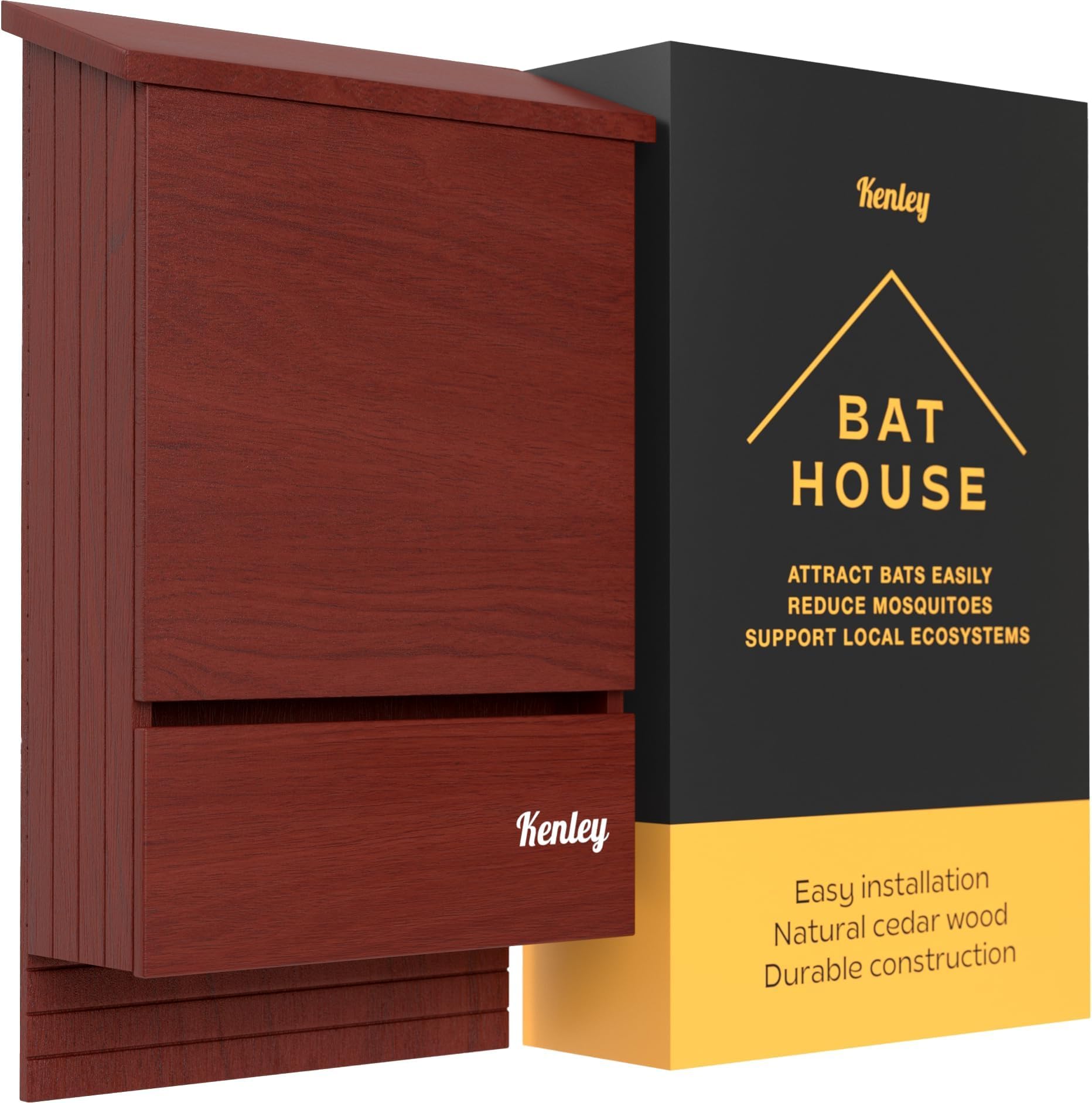 Amazon.com: Kenley Bat House - Large Bat Box for Outside with Double ...
