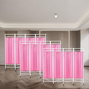 Amazon.com: Medical Privacy Screen on Wheels, Set of 3, Foldable ...
