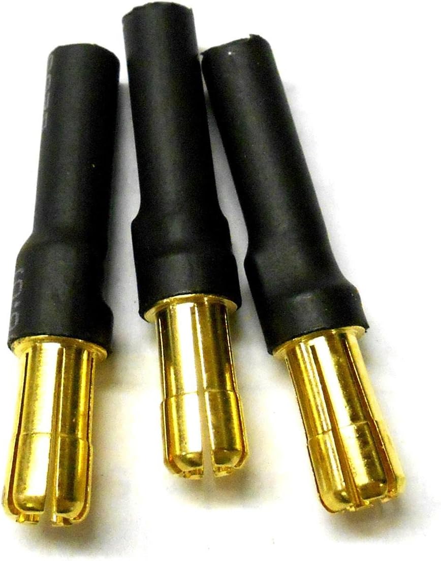 C0004X RC Connector 5.5mm Male Bullet to 4mm 4.0mm Female Gold Bullet ...
