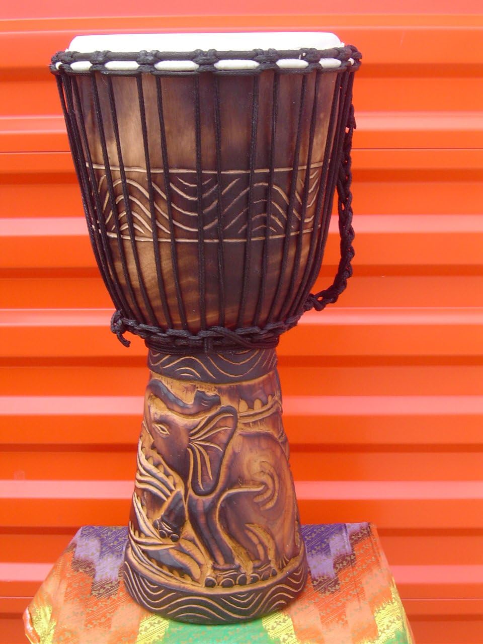 Amazon.com: 20" Tall (M8) Elephants Deep Carved Djembe Bongo Drum with ...