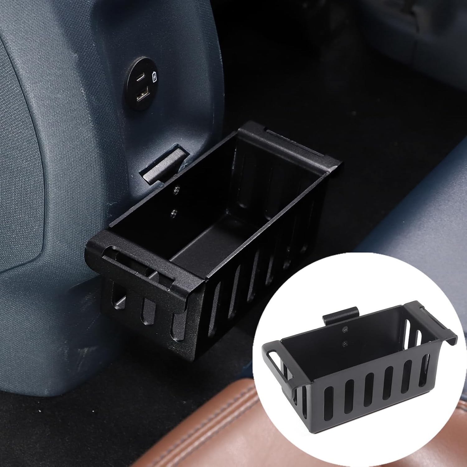 Amazon.com: Car Back Seat Expander Organizer Storage Box Compatible ...
