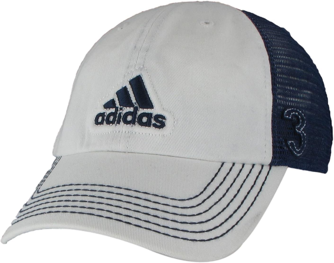 adidas Gully Cap für Herren, Weiß/Collegiate Navy/Tech Grey ...