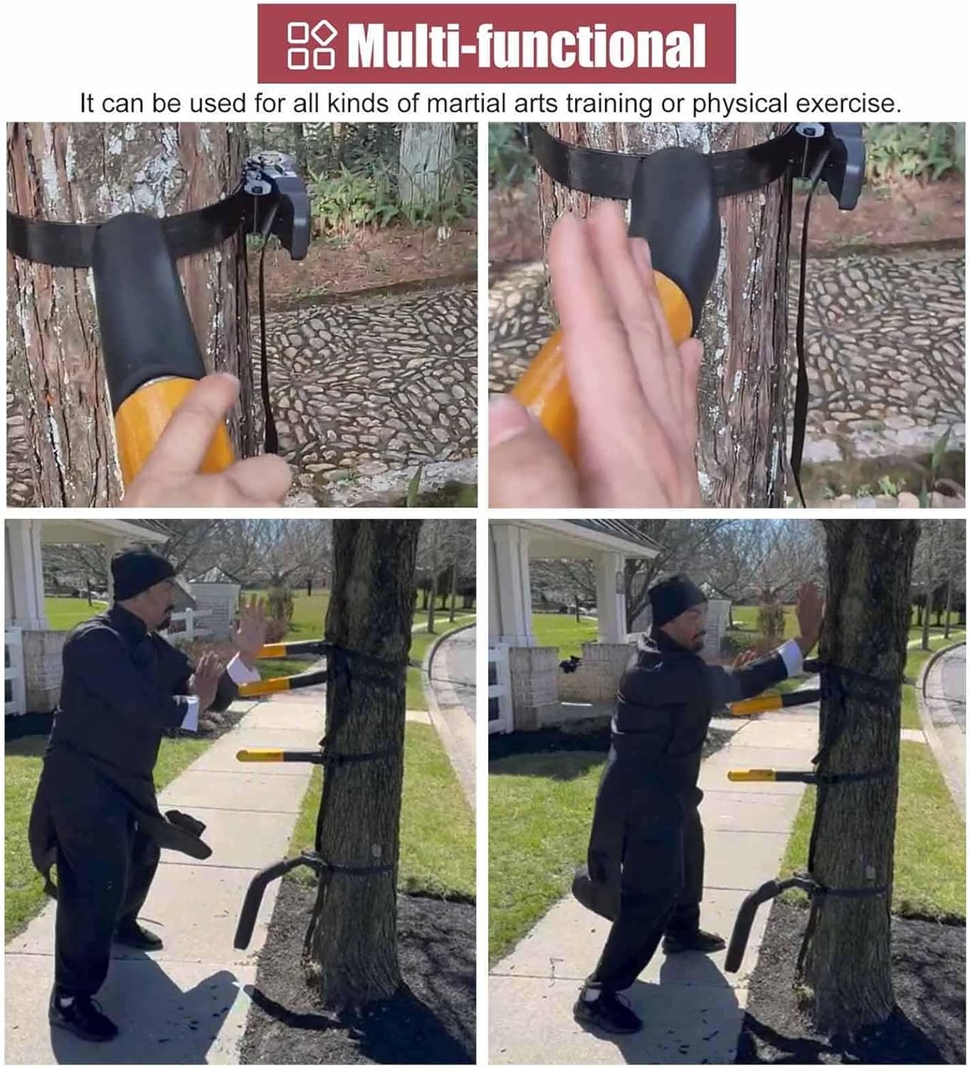 Wing Chun Dummy Wooden Spring Dummies for Kung Fu Practice, Tai Chi ...