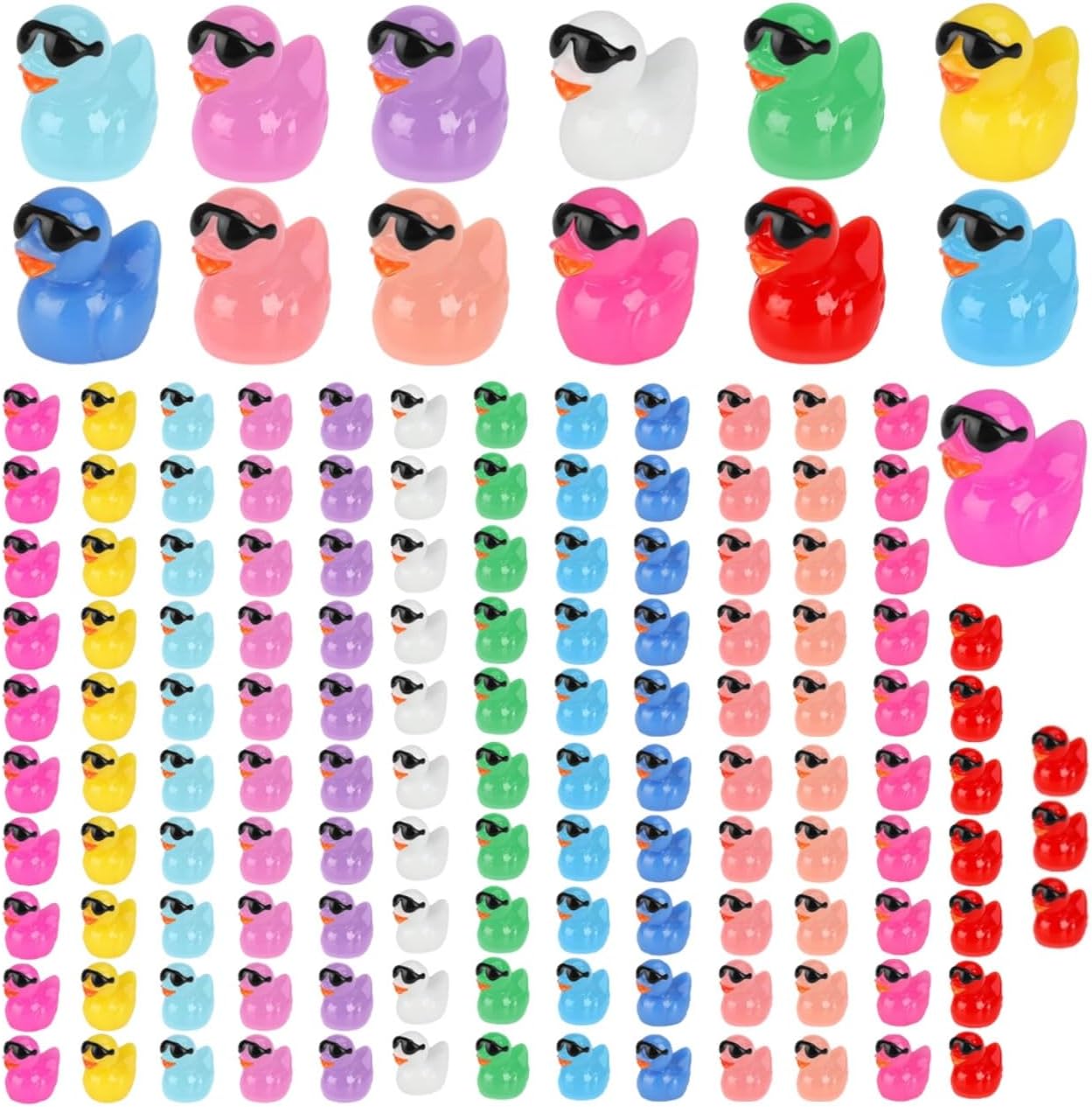 Amazon.com: HOTTuoHong Mini Ducks Bulk,Tiny Ducks,Mini Resin Ducks ...