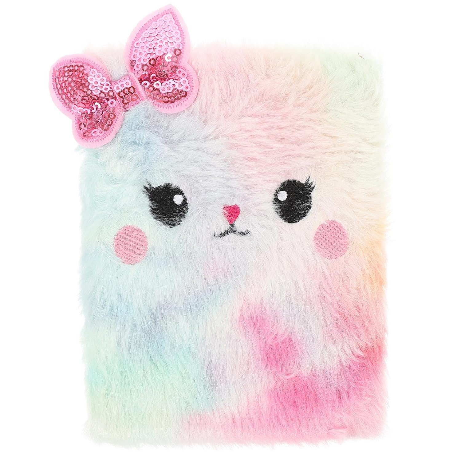 Amazon.com: Notebooks Plush Cat Notebook Lovely Animal Notepad Fluffy ...