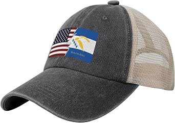 BASTU Ripped Style American and Flag of Johnston Atoll Local Baseball ...
