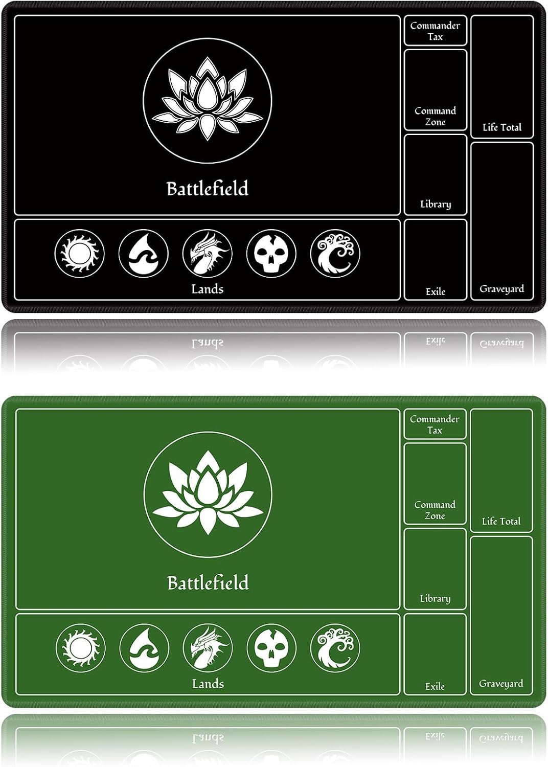 Amazon.com: EDGFRTOIO Card Playmat Stitched with Magic Zones, Game Mats ...