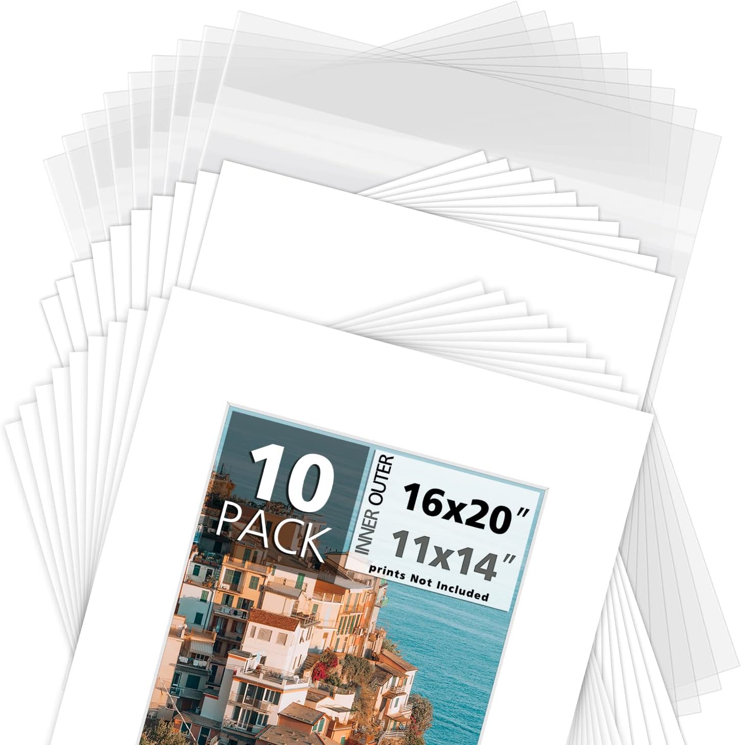 Amazon.com: Mat Board Center, 10 Pack of White Pre-Cut Mat Board 16x20 ...