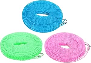 Amazon.com: uxcell 1 Set Portable Clothesline, 26.25ft Nylon Windproof ...
